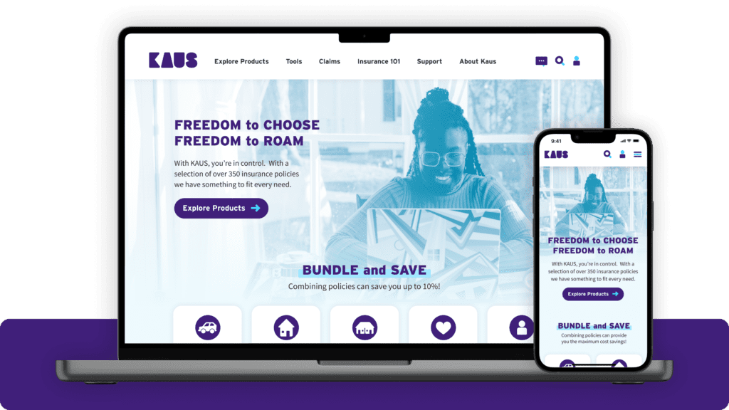 Kaus Responsive E-commerce Website and Rebrand - Chris Works